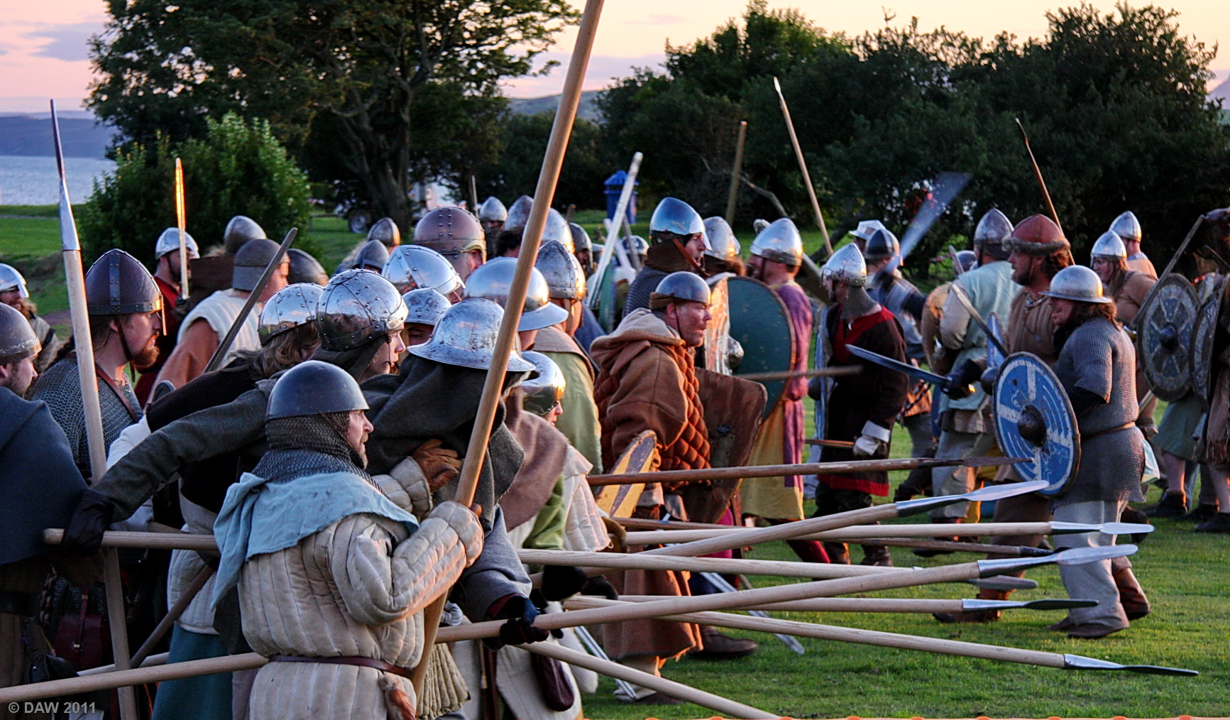 Town of Largs - Battle re-enactment, Largs Viking Festival 2008 - The ...