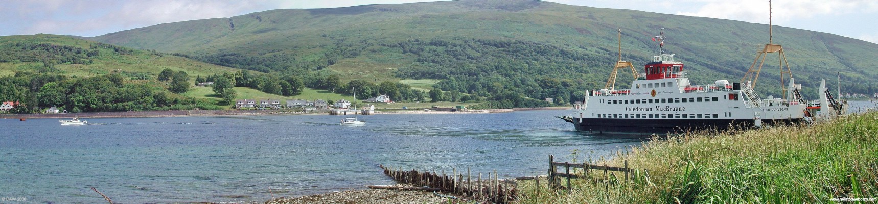 Scenery of Argyll & Bute - Colintraive to Rhubodach Ferry Crossing ...